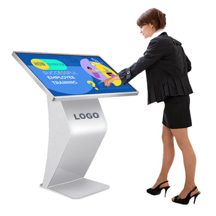 43'' All In One PC Touch Screen Kiosk Interactive Information Display ...