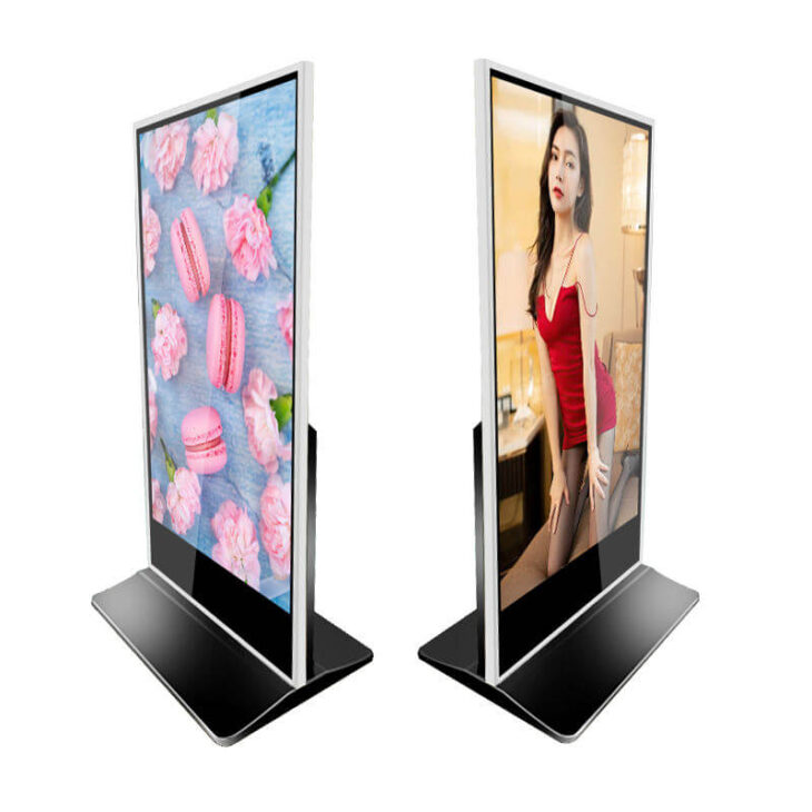 75 Inch IR Touch Floor Stand Android Digital Signage | FUNLCD